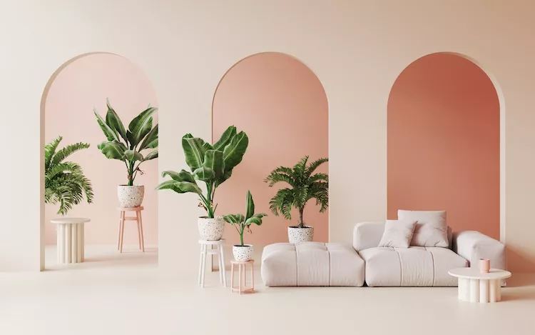 Come arredare la casa con il color rosa cipria